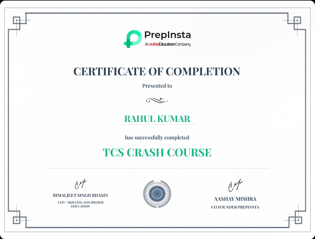 TCS Crash Course – Ace TCS NQT & Digital | Prepinsta